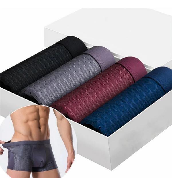 Breathable mesh ice mesh underwear men's boxer briefs fashionable ...