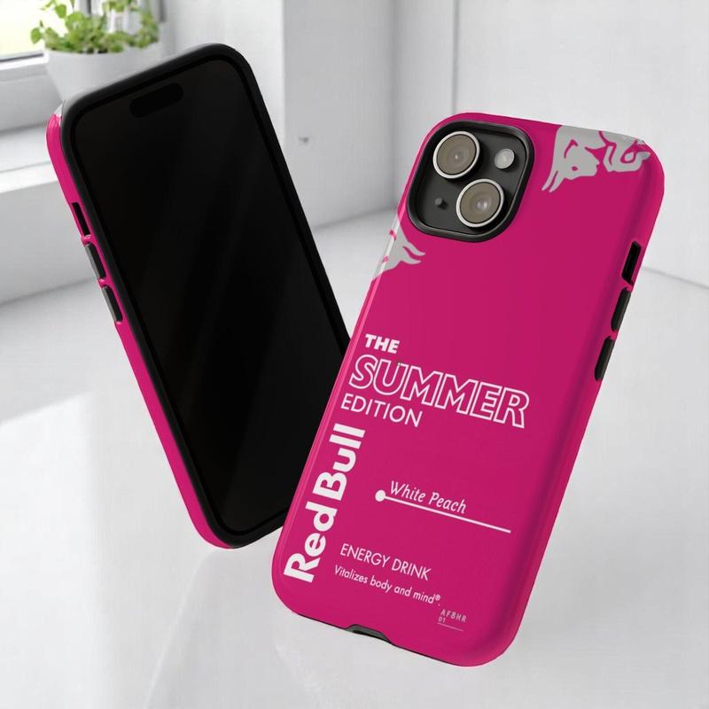 Red Bull Phone Case – The Summer Edition White Peach – Pink Aesthetic ...