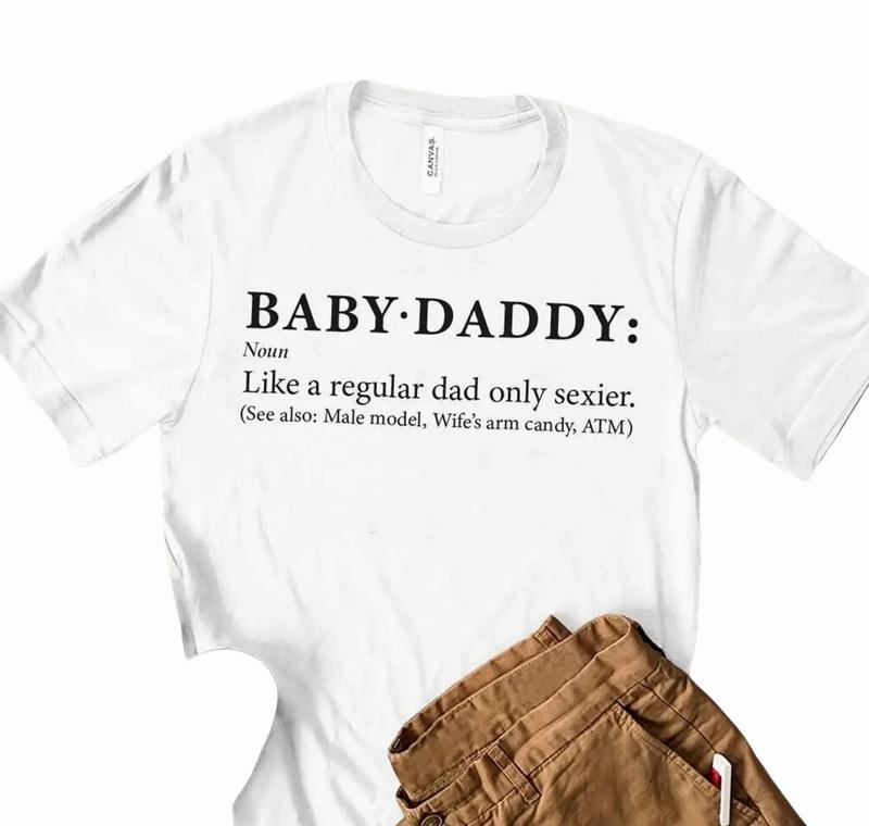 M10 Funny Baby Daddy T-Shirt for Him - TikTok Shop