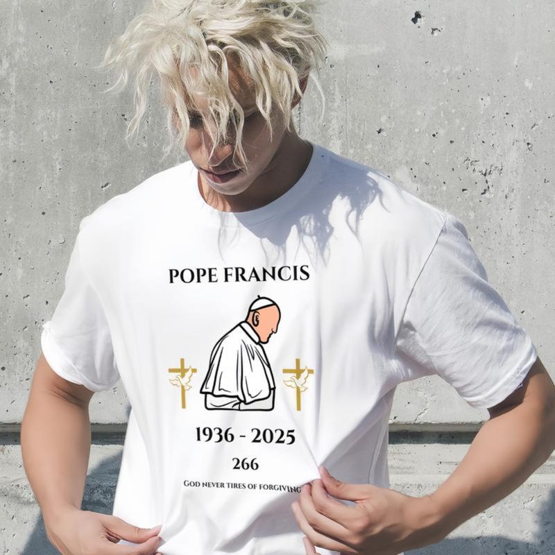 Pope Francis T-Shirt, A Beautiful Tribute to His Life and Faith ...