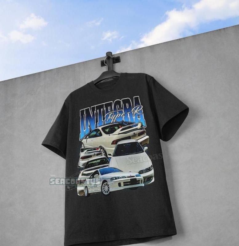 Limited Honda Integra Type R T-Shirt, Vintage JDM 90s Car Graphic ...