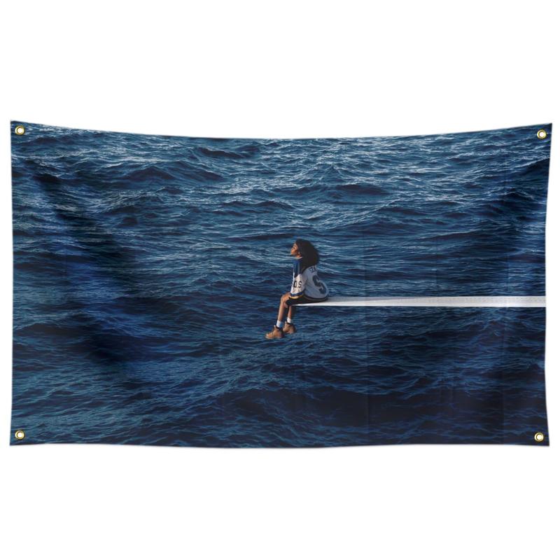 SOS Flag 3X5FT Tapestry Poster Tapestry Funny Poster With Four Brass ...