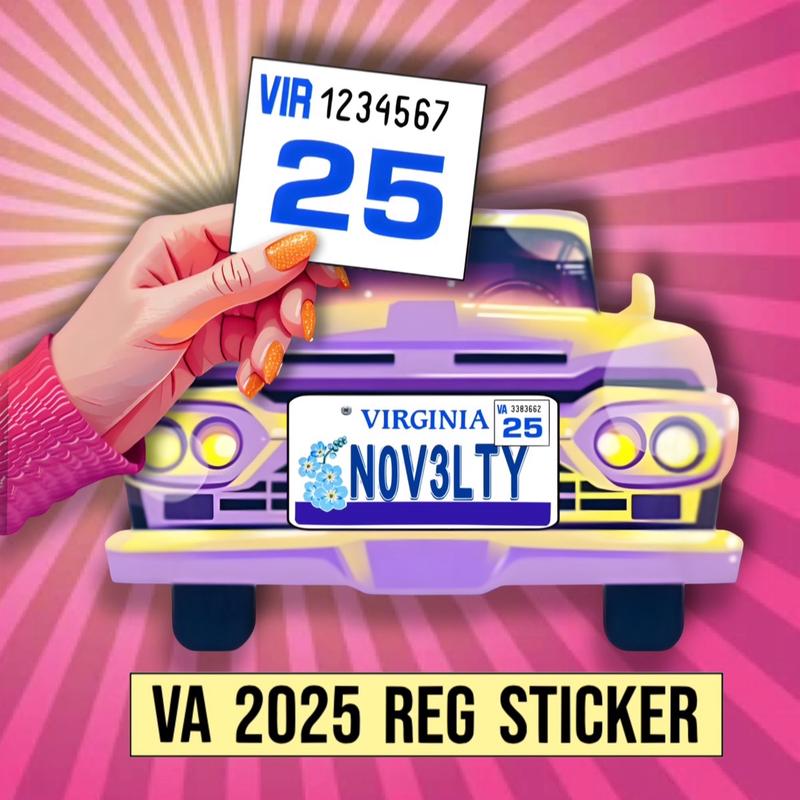 2025 Virginia Car vehicle sticker VA registration tag dmv x2 - TikTok Shop