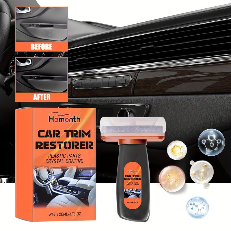 4.06oz HOMONTH Car Trim Restorer - Interior Renewal & Polishing Cleaner, Multi-Purpose with ...