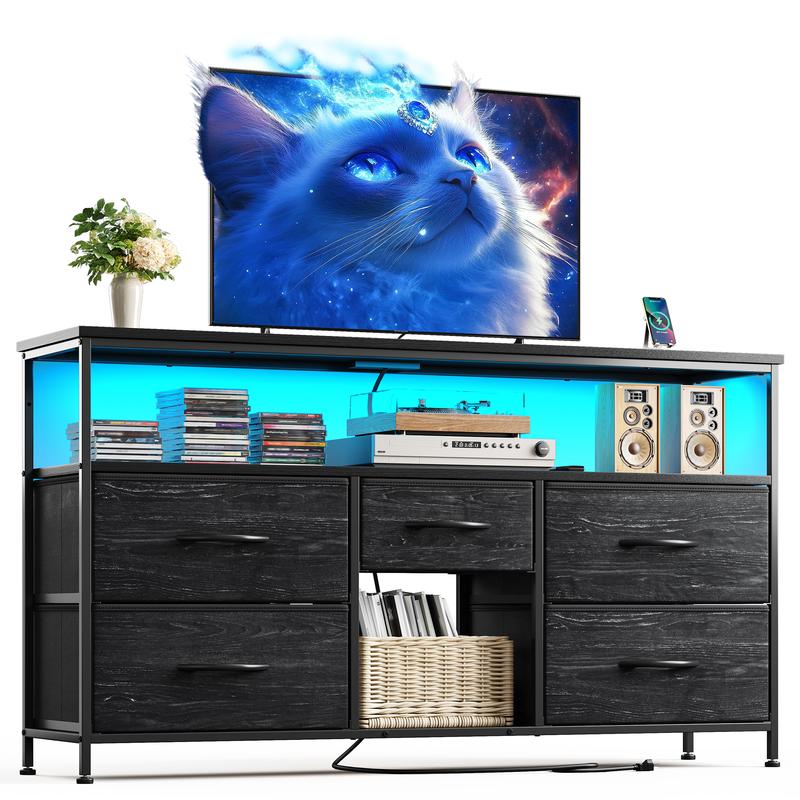 Raybee Furniture Fabric Dresser for Bedroom, TV Stand for 45 - TikTok Shop