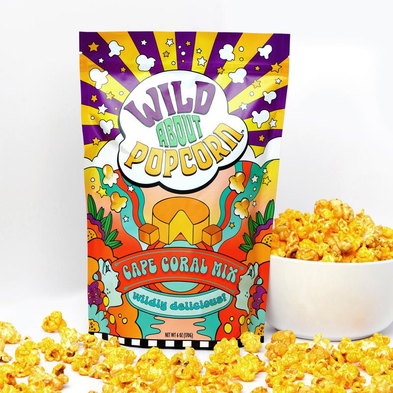 Wild About Popcorn - Cape Coral Mix Popcorn - Half Cheddar Cheese ...