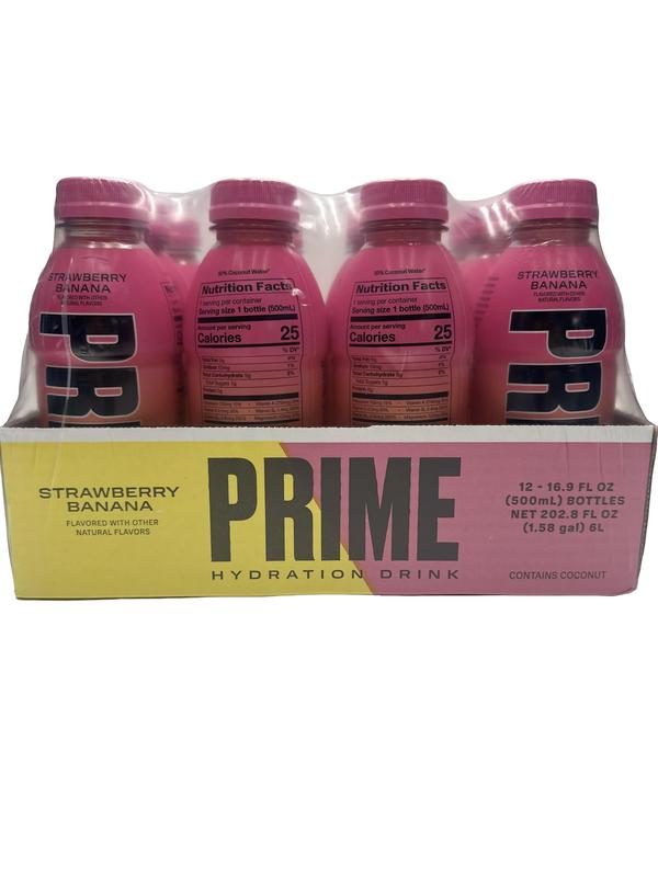 PRIME STRAWBERRY BANANA HYDRATION DRINK 12 PACK BOTTLE IN BOX - TikTok Shop