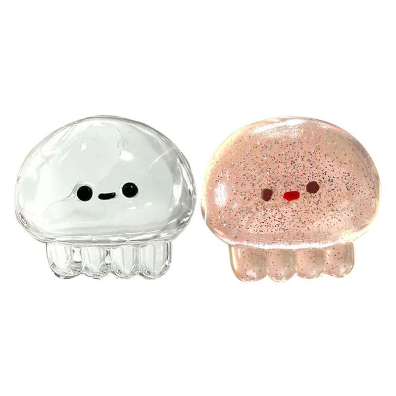 Kawaii Mini Cartoon Jellyfish Baby Squeeze Fun Toy Cute Stress - TikTok ...