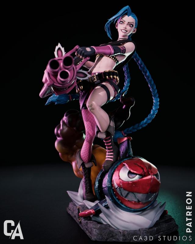 Jinx Arcane + Bust - League of Legends - STL Files - STL Forge - TikTok ...