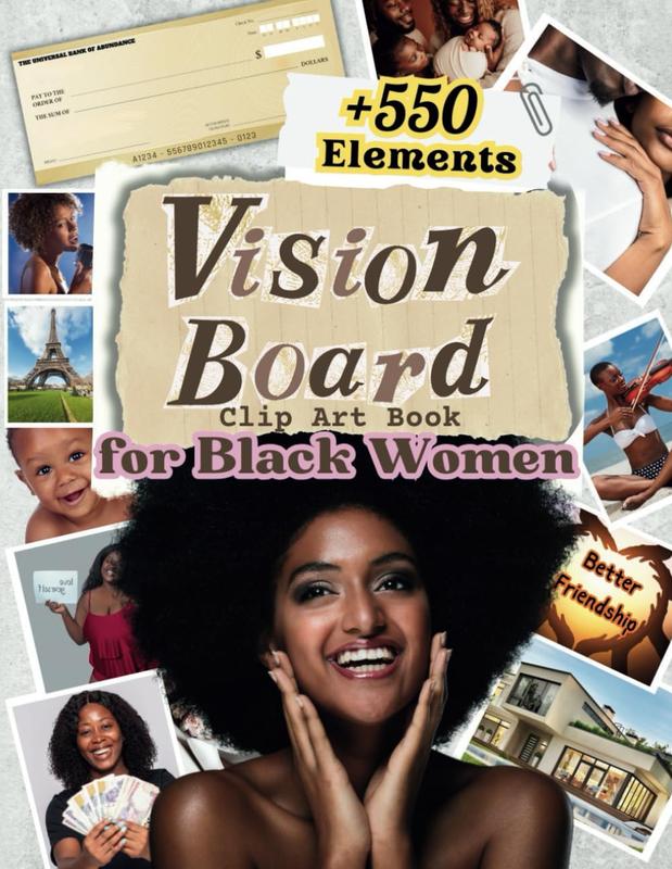 Vision Board Clip Art Book For Black Women: Create Powerful Vision ...