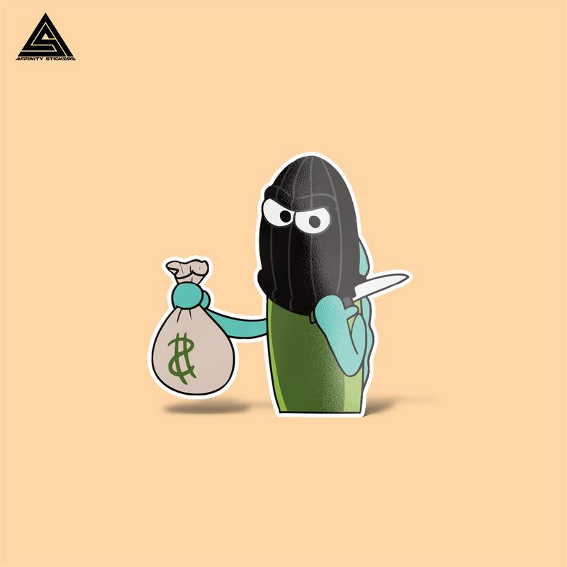 Robber Fish Sticker || vinyl sticker, water bottle sticker, tumbler ...