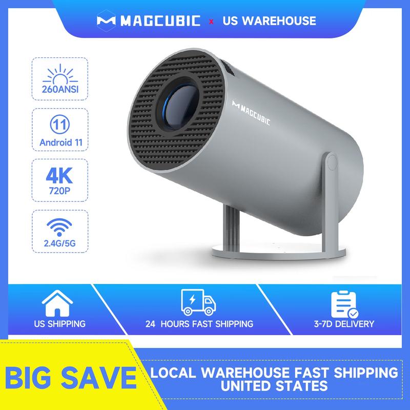[US warehouse] Magcubic 4K HY300 Pro Projector Android 11 260ANSI ...