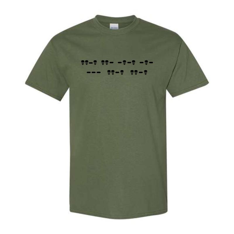 Eff Off Morse Code (Skulls) T-Shirt (Men's) - TikTok Shop