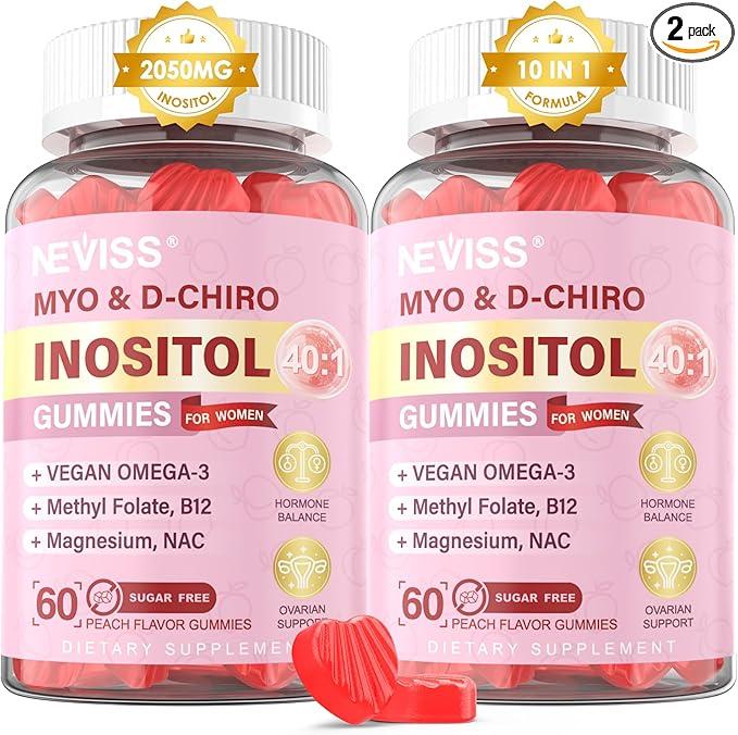 HOT !!! Myo-Inositol & D-Chiro Inositol Gummies 2050mg for Women ...