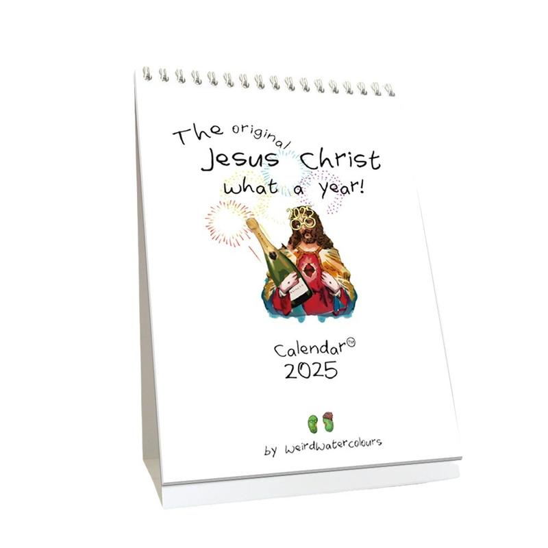 Desktop Calendars 2025 Jesus Christ Funny Table Calendars 12 - TikTok Shop
