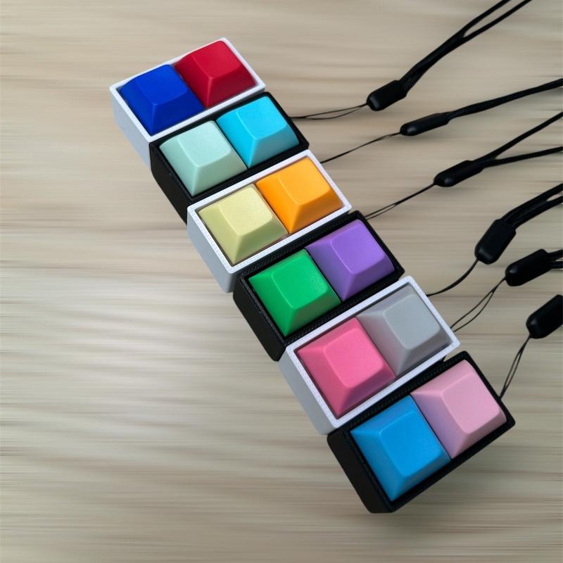 2 Key Mechanical Keyboard Keychain - TikTok Shop
