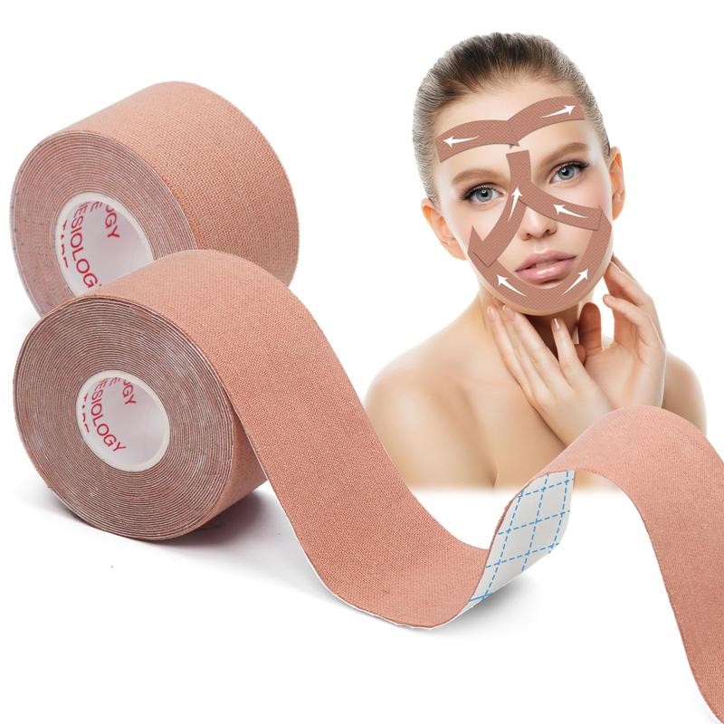 2 Rolls Facial Myofascial Face Lift Tape, Neck & Forehead Smooths ...