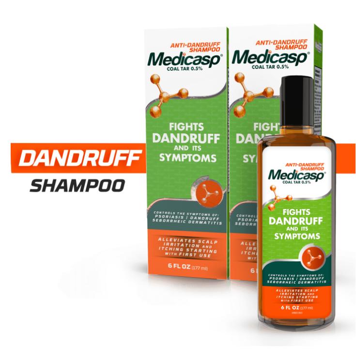 Medicasp Coal Tar Dandruff Shampoo for Dandruff, Seborrheic Dermatitis ...