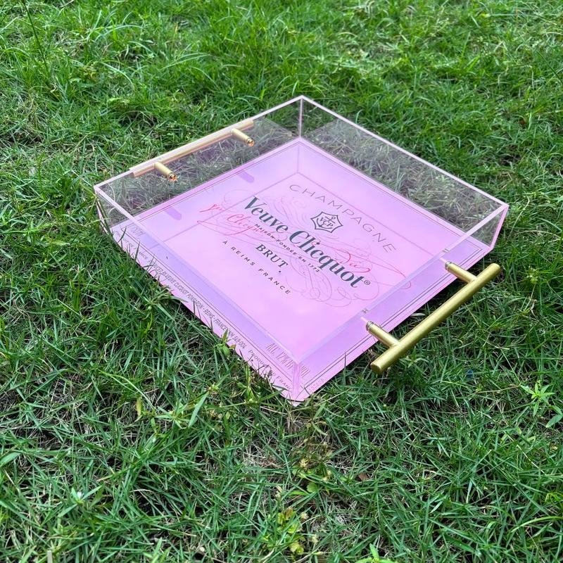 Veuve Acrylic Square Serving Tray - TikTok Shop