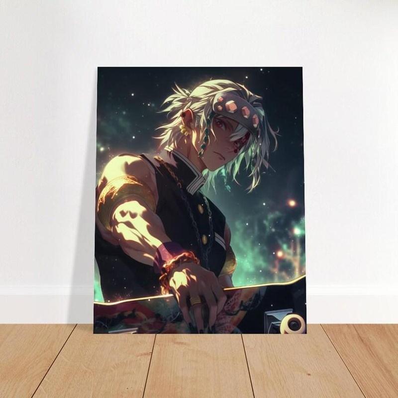 Uzui Tengen Unique Anime Metal Wall Art - Premium Aluminum Print ...