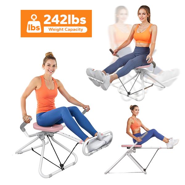MERACH Seated Ab Crunch Trainer, Foldable Core Exercise Equipment for ...