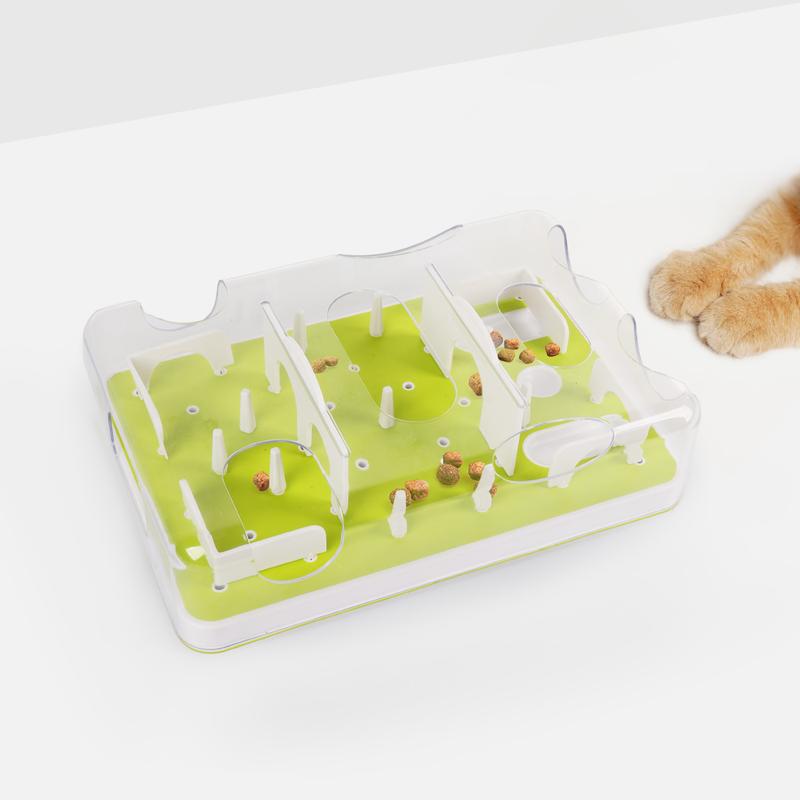 Puzzle Cat Feeder Treat Maze Interactive Cat Toy Christmas Gift ...