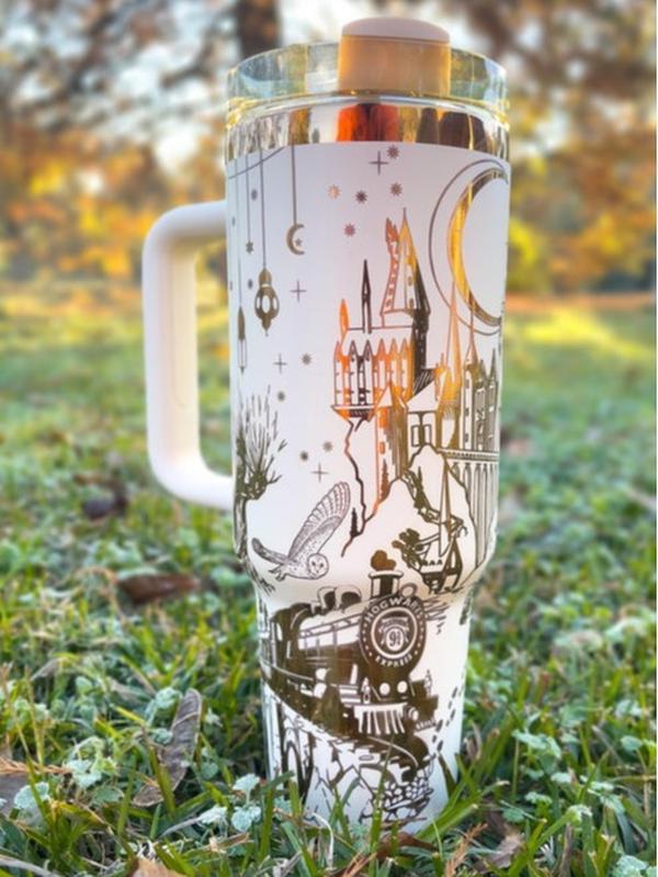Harry Potter Tumbler 40oz Laser Engraving, Hogwarts House Tumbler40oz ...