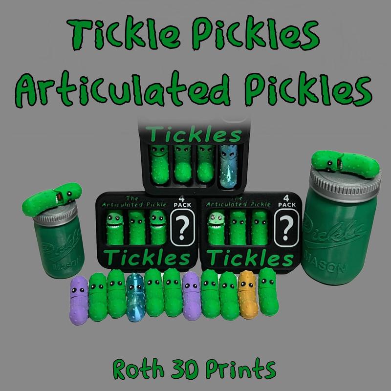 3D Printed Tickle Pickle Keychains - Pickle Themed Keychains - TikTok Shop