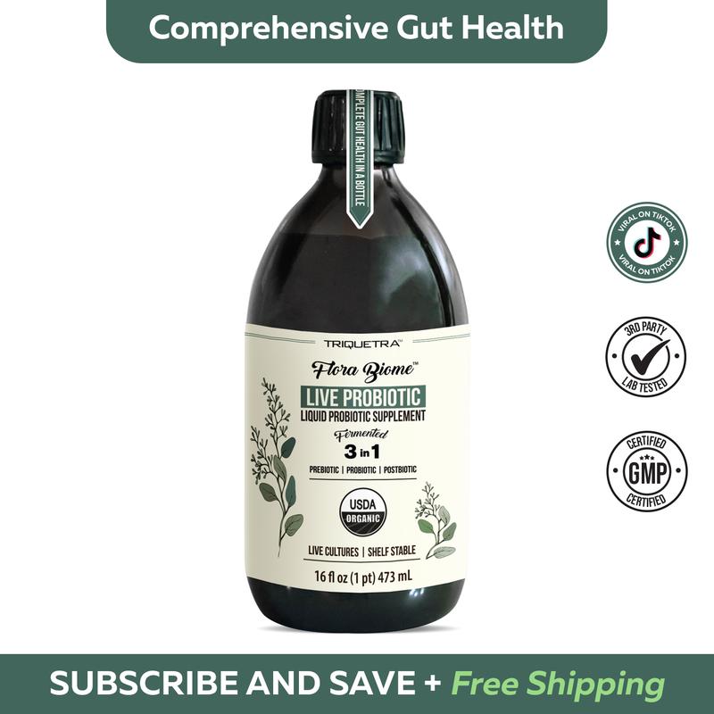Triquetra Flora Biome Live Probiotic, Prebiotic, & Postbioti - TikTok Shop