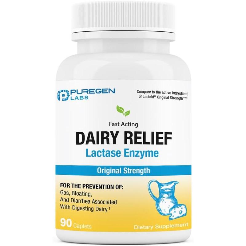 Puregen Labs Dairy Relief Natural Fast Acting Lactase Enzyme - TikTok Shop
