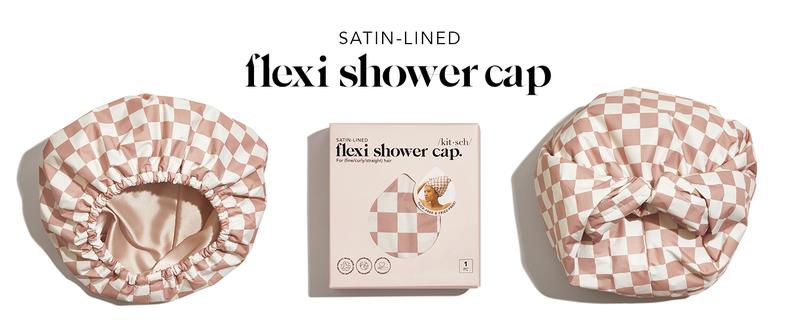Kitsch Luxury Shower Caps for Women Reusable Waterproof - Flexi ...