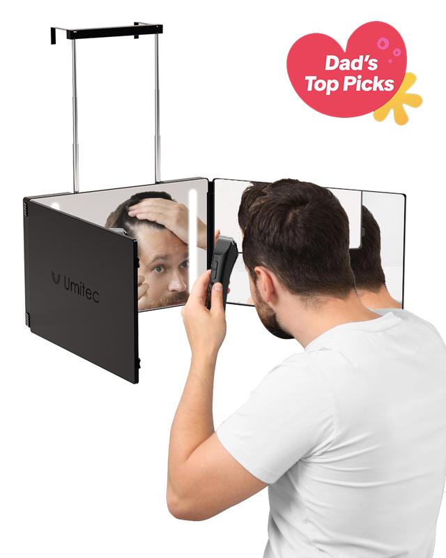 【FathersDayGift】Umitec Adjustable LED Light 3 Way Mirror, Portable ...