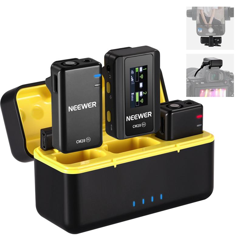 NEEWER CM28 Wireless Microphone for Cameras Photography Smartphone ...
