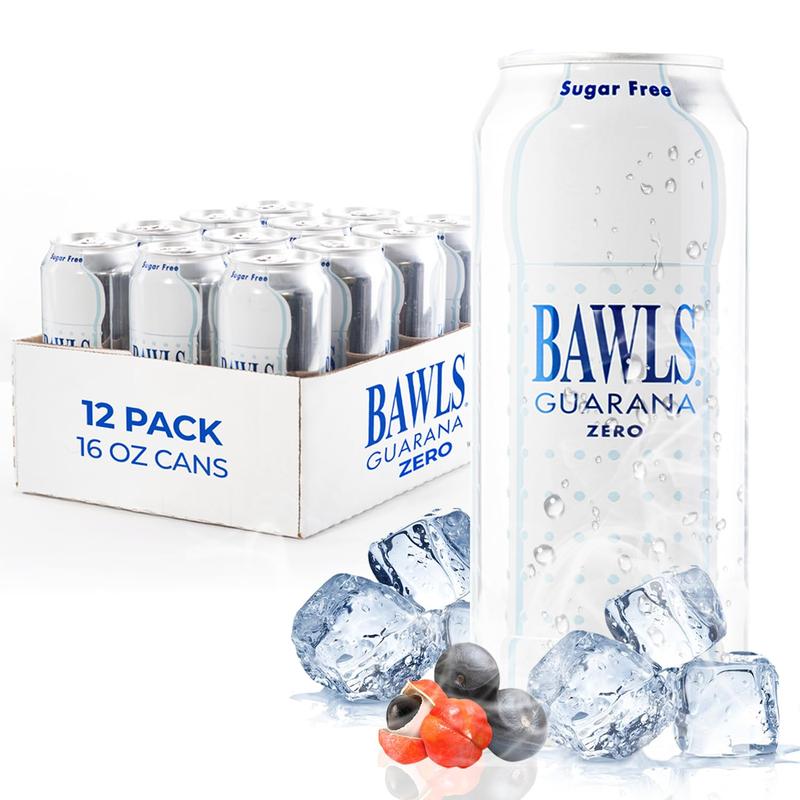 BAWLS Guarana ZERO Cans, BAWLS Guarana Drink, Guarana Soda, Guarana ...