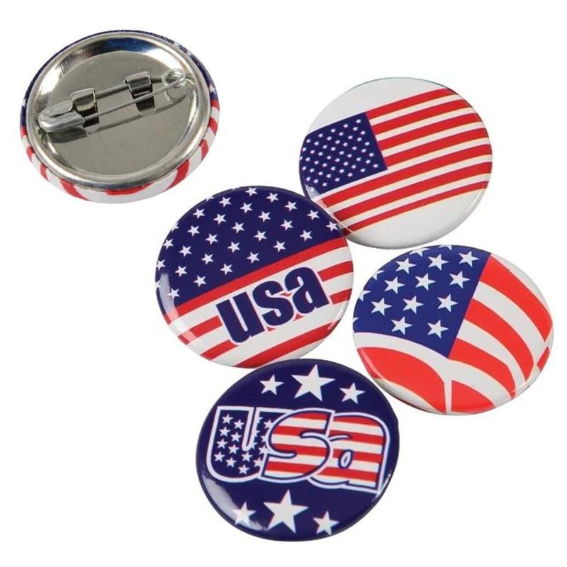 USA Flag Buttons (4 Pack) - TikTok Shop