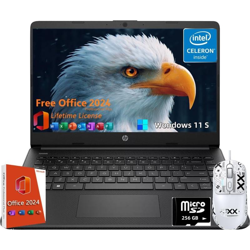 HP 14" Ultral Light Laptops, Intel Celeron N4120, 16GB RAM, 384GB ...