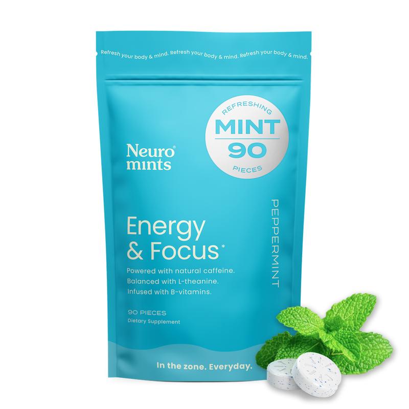 Neuro Energy Caffeine Mints (90 Pieces) - Sugar-Free Nootropic Mints ...
