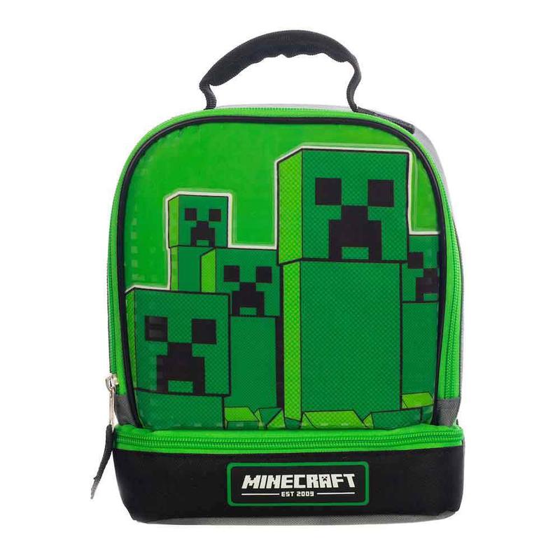 Minecraft Creeper Double Compartment Insulated Lunch Box - TikTok Shop