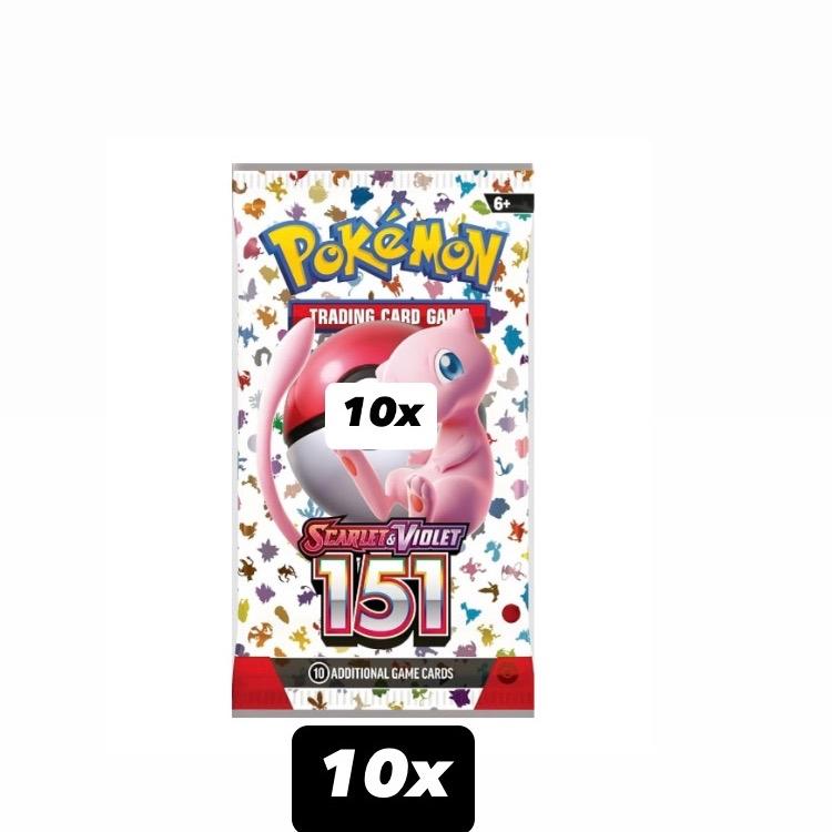 Pokemon 151 10x Booster Packs - TikTok Shop