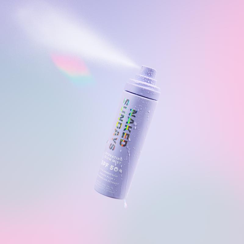Naked Sundays SPF50+ Hydrating Glow Mist Setting Spray Sunscreen ...