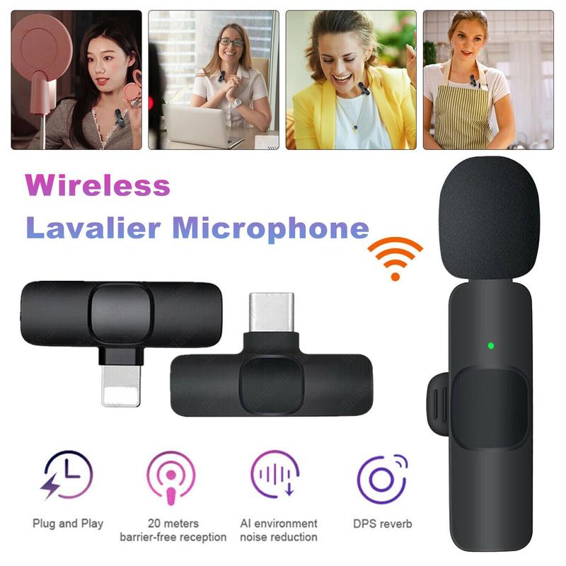 Professional Wireless Mini Vlogging Microphone For IPhone, IPad ...