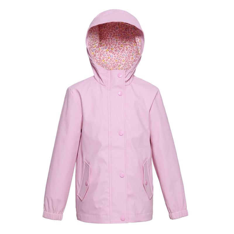 Girls' Waterproof Rubber Slicker Rain Jacket - TikTok Shop
