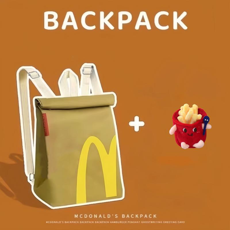 McDonald's bag Large Capacity Cartoon French Fries Bag Student - TikTok ...