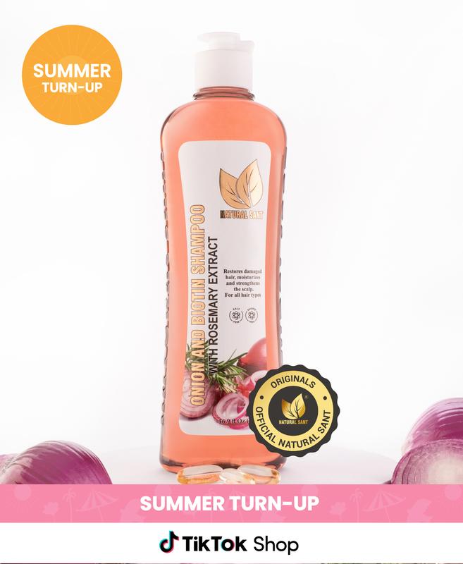 Natural Sant Onion, Rosemary and Biotin Shampoo for all hair - TikTok Shop