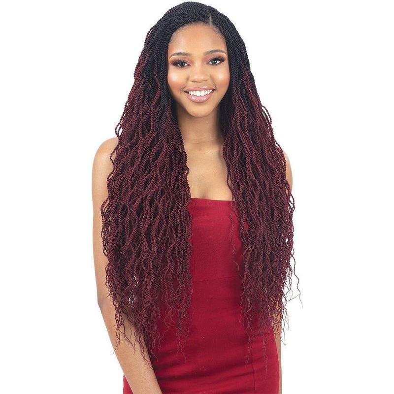 Model Model Crochet Glance Braid - 3X WAVY FEATHERED TWIST 24" - TikTok ...