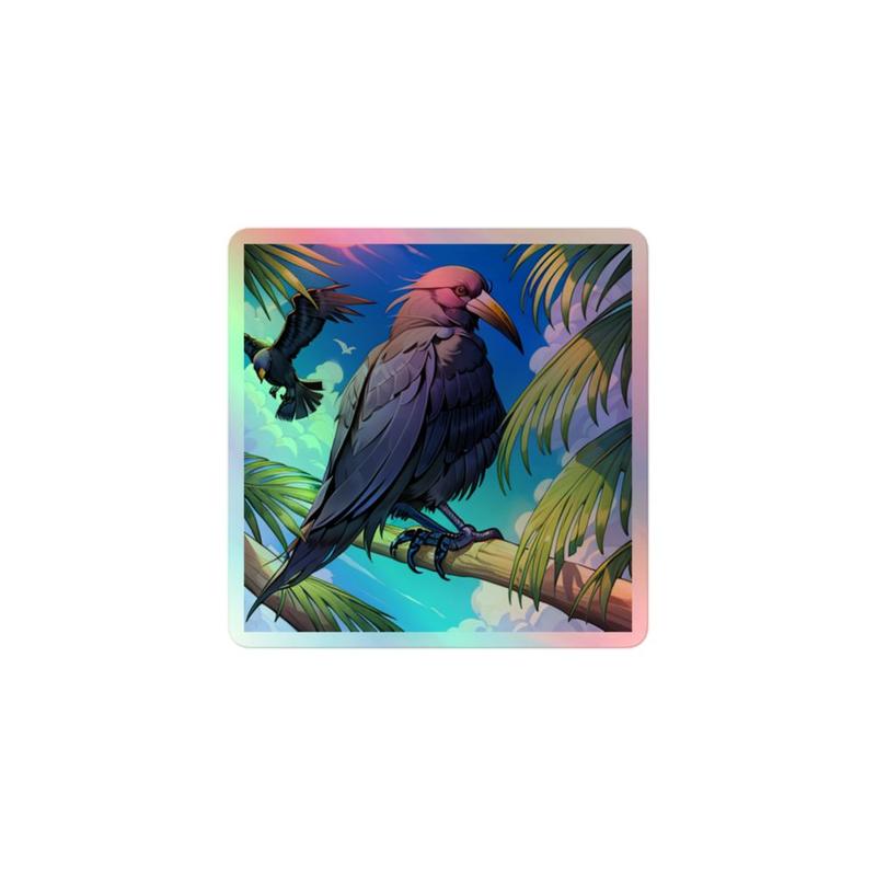 Dote Foil Tropical Raven Sticker - TikTok Shop