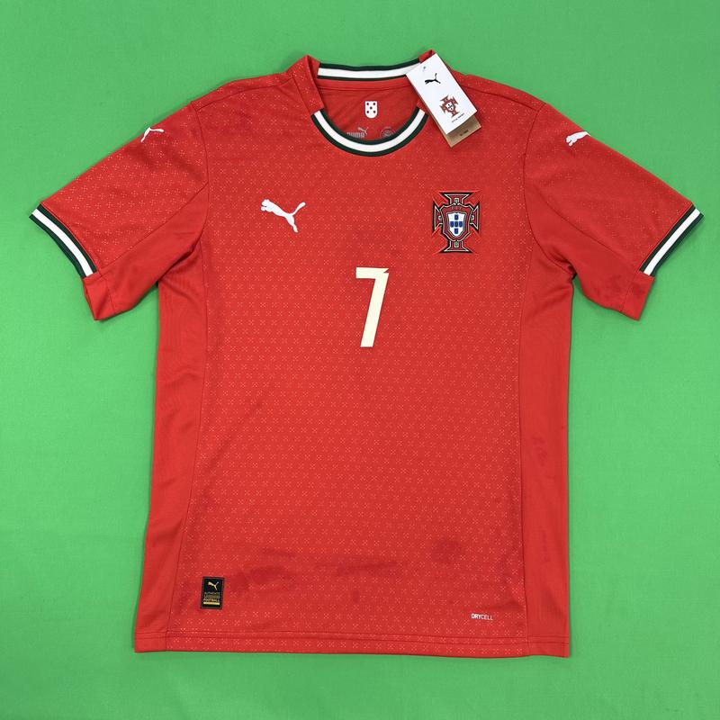 PUMA 2526 Portugal National Team Home Red No. 7 Cristiano Ronaldo ...