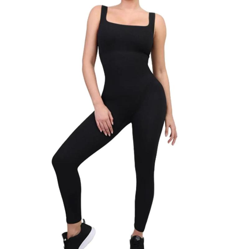 Popilush Seamless Square Neck Sport Jumpsuit-NEW LIVE - TikTok Shop