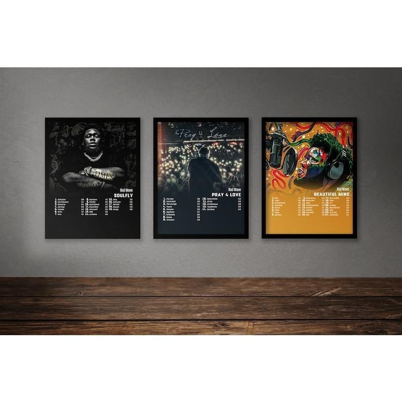 Rod Wave Poster Set Of 3 Album Poster | SoulFly | Pray 4 Lov - TikTok Shop
