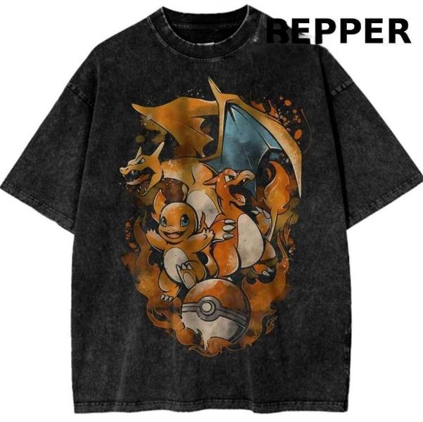 Charmander Charmeleon Charizard T-Shirt, Pokemon Shirt, PKM - TikTok Shop